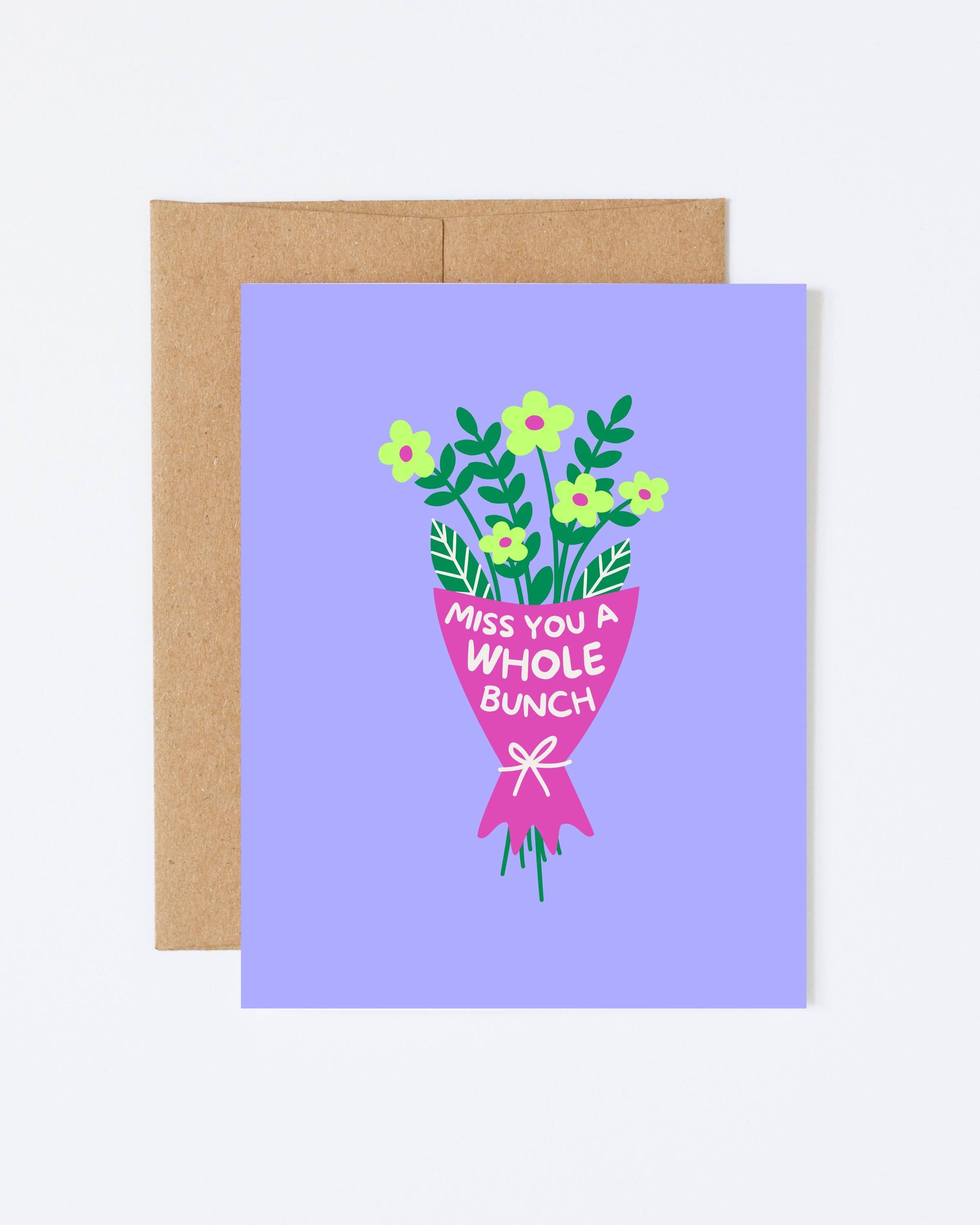Miss You Bunches 4x6 Card – bLoom Floral Design